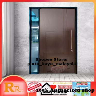 4' x 7' Fix Door Completed---- RRHD11-Fix Full Solid Heavy Duty | Main Door | Pintu Kayu ...