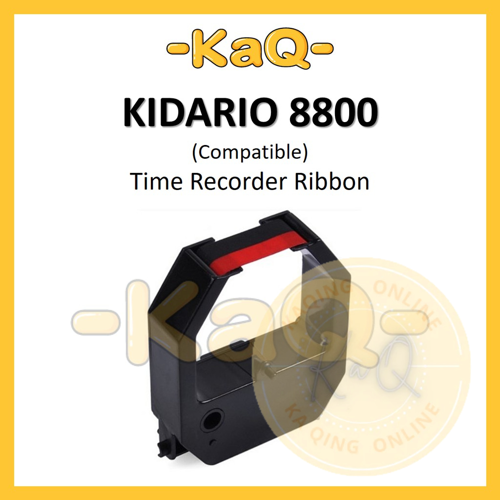KIDARIO 8800 Punch Card / Time Recorder Ink Ribbon Dual Color ( Black ...