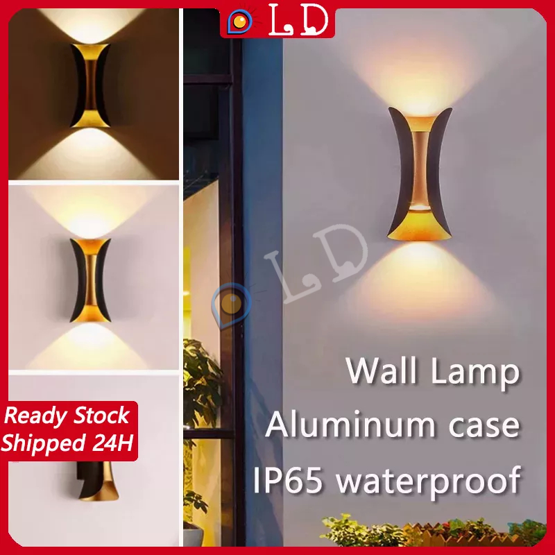 Outdoor Waterproof LED Wall Lamp Lampu Dinding Kalis Air Lampu Effect ...