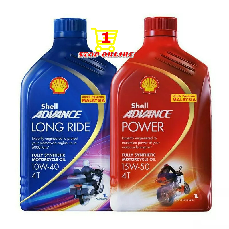 100% ORI MY 4T MINYAK HITAM SHELL ADVANCE MOTORCYCLE OIL - PENINSULAR ...