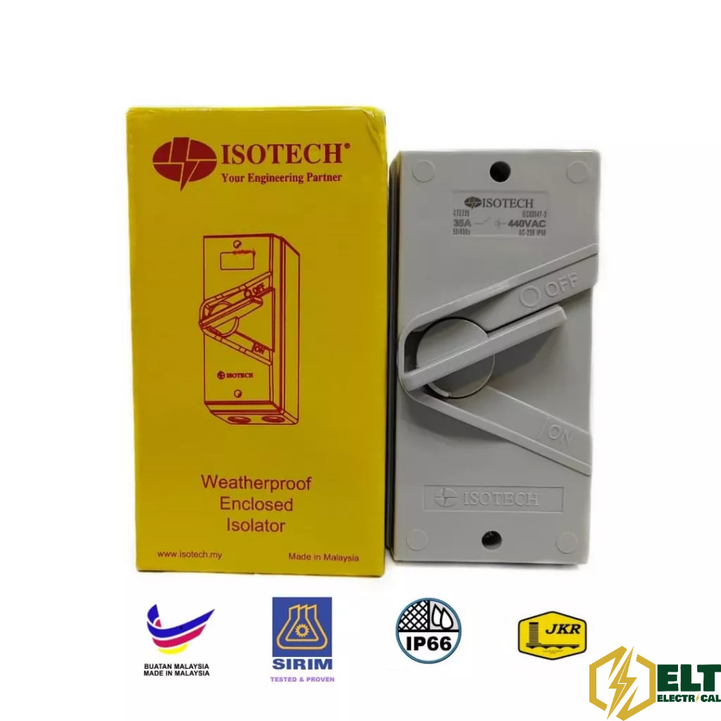ISOTECH KTE Series Wheatherproof Isolator 20A/35A/63A 3P+N | Shopee ...