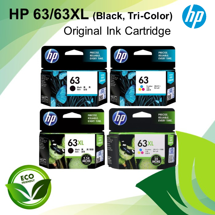 HP 63/63XL Black & Tri-Color Original Ink Cartridge | Shopee Malaysia
