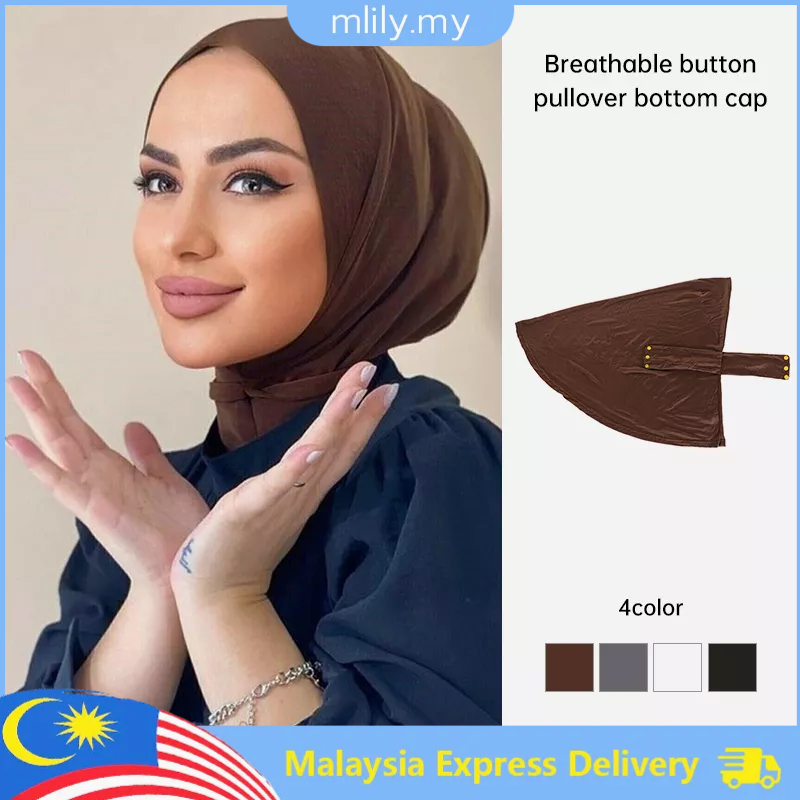 【Malaysia stock】Turban Caps for Women Muslim Bonnet Full Cover Scarf ...