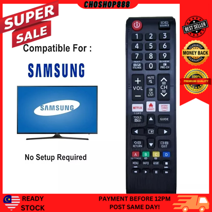 Samsung Tv Lcd Led 3D Remote Control Replacement L1088V | Shopee Malaysia