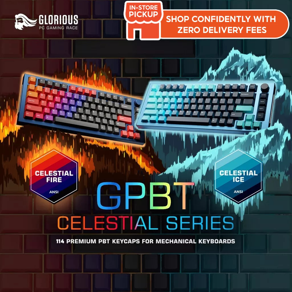 # GLORIOUS GPBT Celestial Series Keycaps # [ CELESTIAL FIRE / CELESTIAL ...