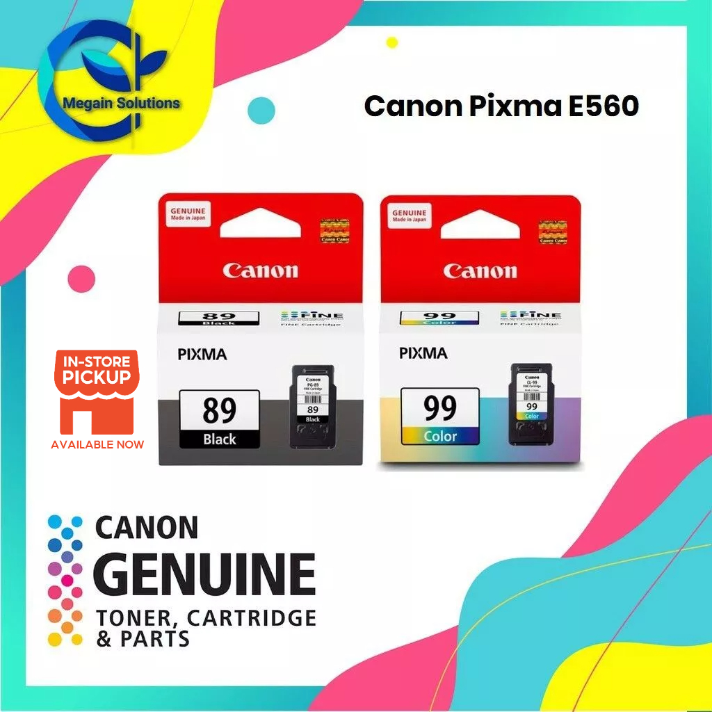 Canon PG89 PG-89 (Black) / CL99 CL-99 (Color) Genuine Ink Cartridge for ...
