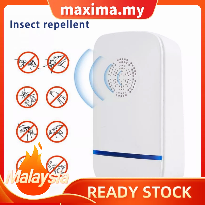 【Malaysia Ready Stock】 Electric Ultrasonic Insect Repellent Portable ...