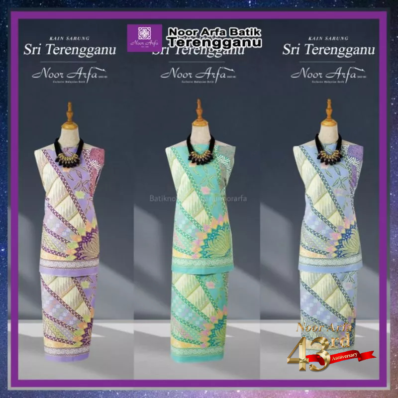 Noor Arfa Kain Batik Pastel Cotton Kain Pasang Sri Terengganu | Shopee ...