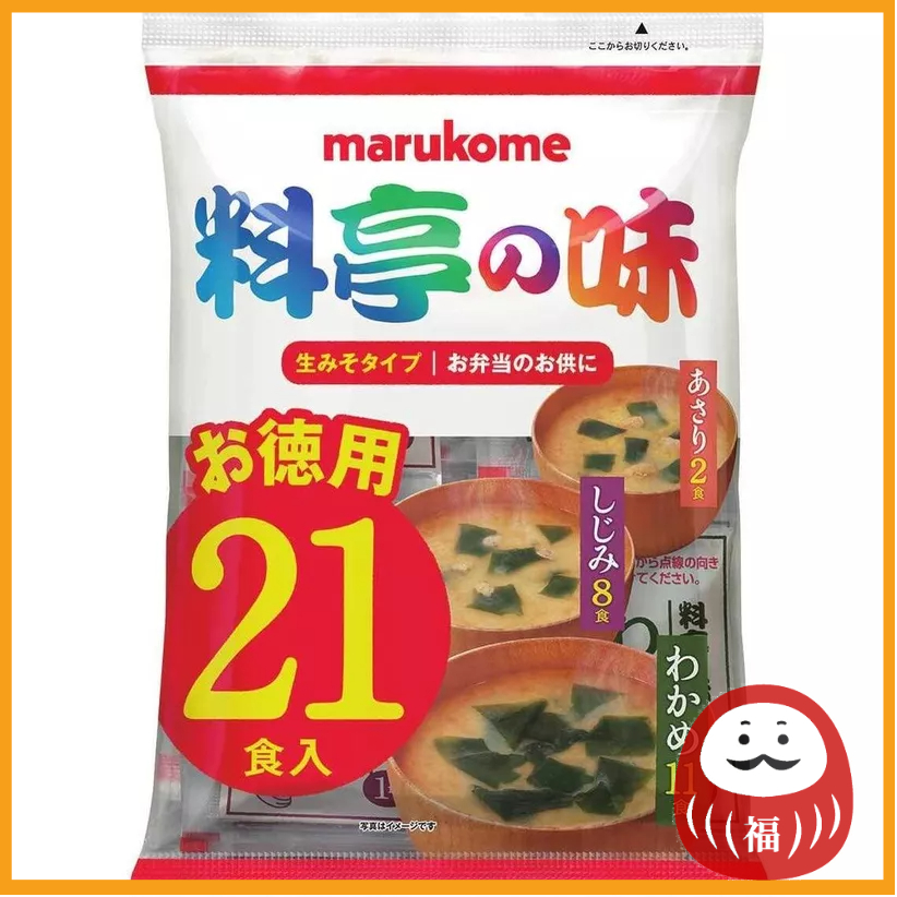 MARUKOME Raw Miso Soup - Ryotei no Aji - Value (21 servings) | Shopee ...