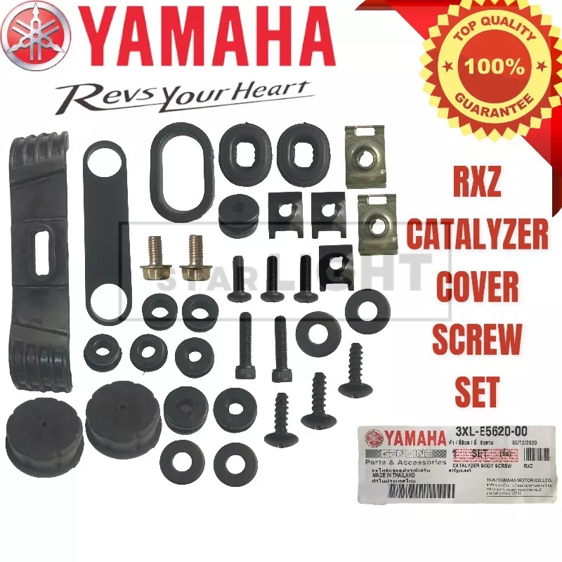 FULL SET!!! YAMAHA RXZ CATALYZER (3XL) BODY COVER SCREW RUBBER FULL SET ...
