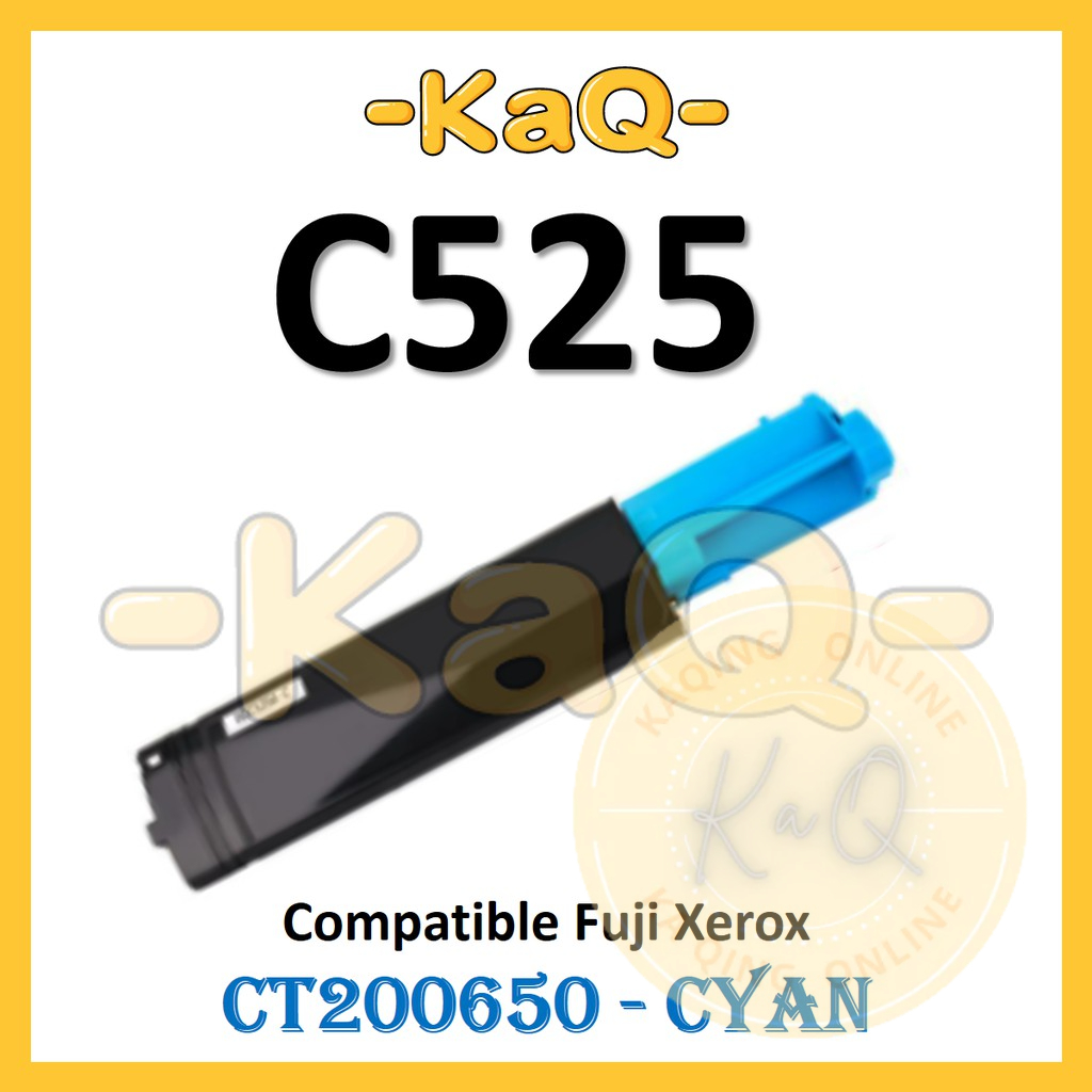 Fuji Xerox C525 CYAN DC C 525 DocuPrint C525A C2090FS CT200649 CT200650 ...
