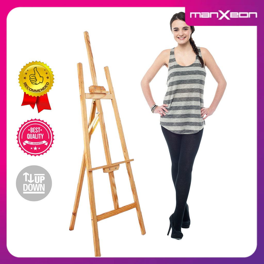 Easel Stand Pine wood Poster Holder Ready Stock 🔥 Art Sketch Drawing ...