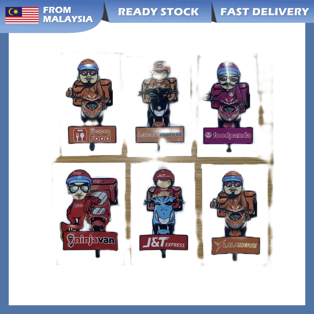 Sticker Rider Panda lalamove ninjavan shopeeexpress | Shopee Malaysia