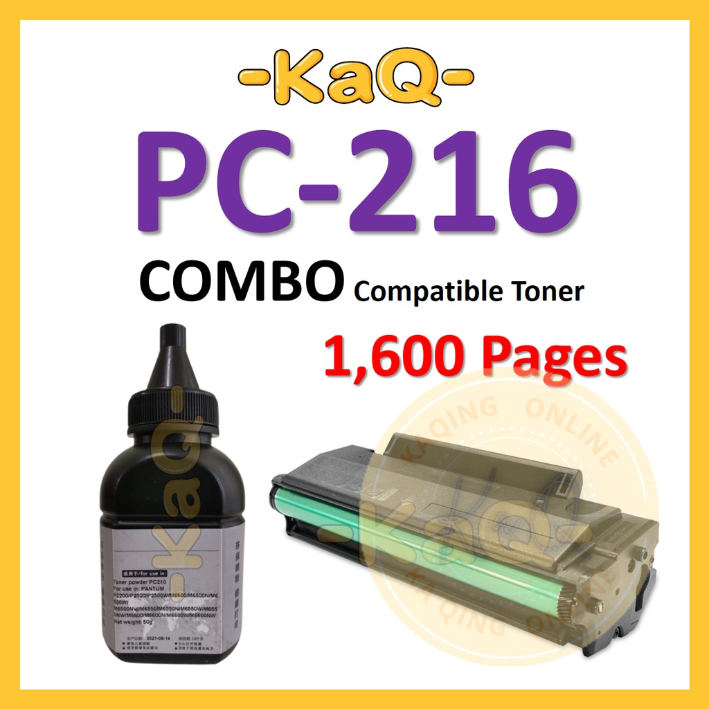 Value PC216 PC 216 216B 216E PC216E NTC216B Compatible High Capacity Toner Refill Toner P2506 ...