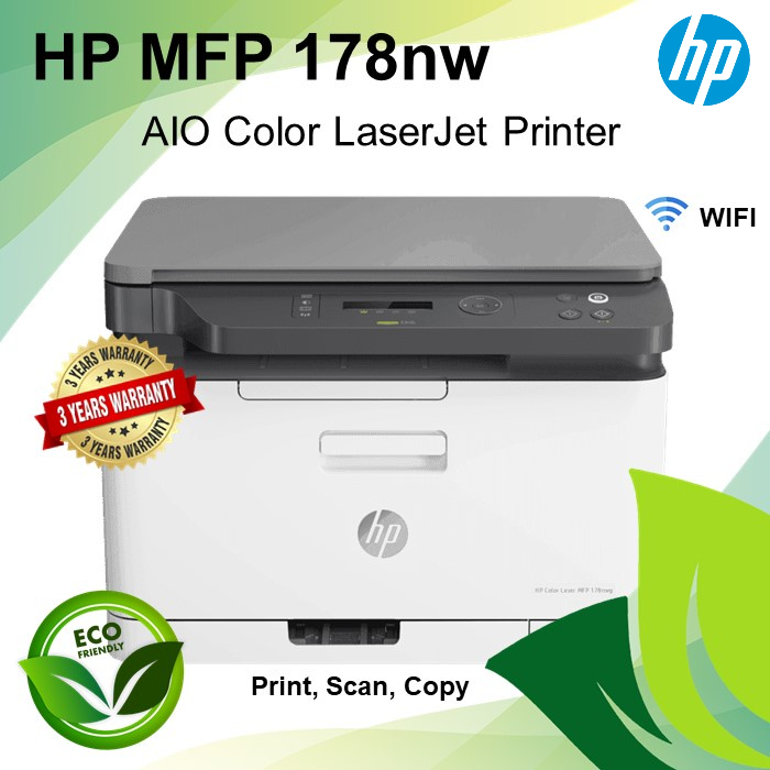 HP Color LaserJet MFP 178NW All-In-One Printer (PRINT, SCAN, COPY, WIRELESS) | Shopee Malaysia