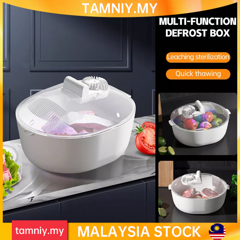 【Malaysia Stock】Multi-functional Defroster Meat Thawing Box USB ...