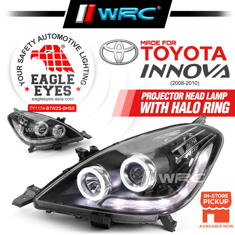 Eagle Eyes Toyota Innova ( AN40 ) 2008 - 2013 Projector Headlamp with ...