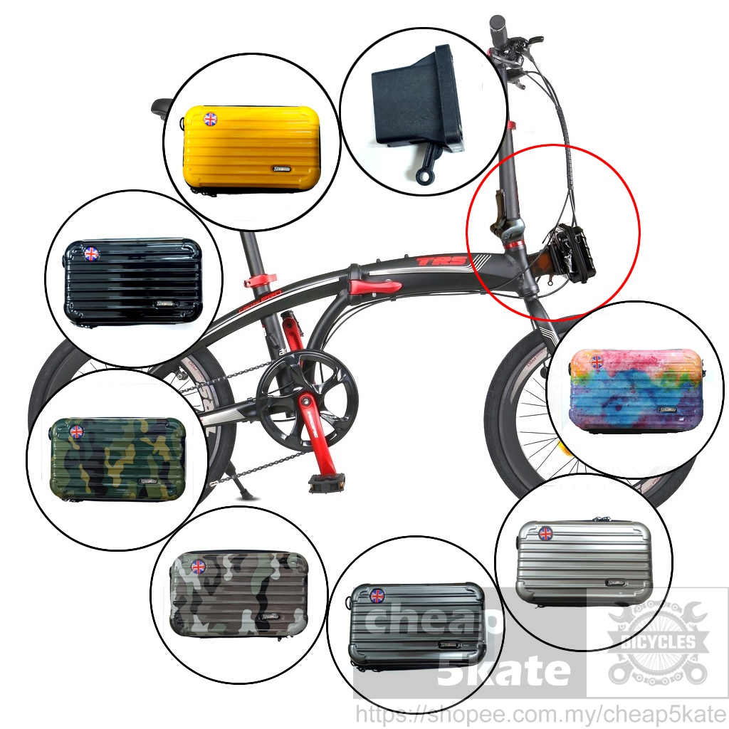 ZEPHYR Front Block Bag With Bracket Folding Bike Front Block Case Mini ...