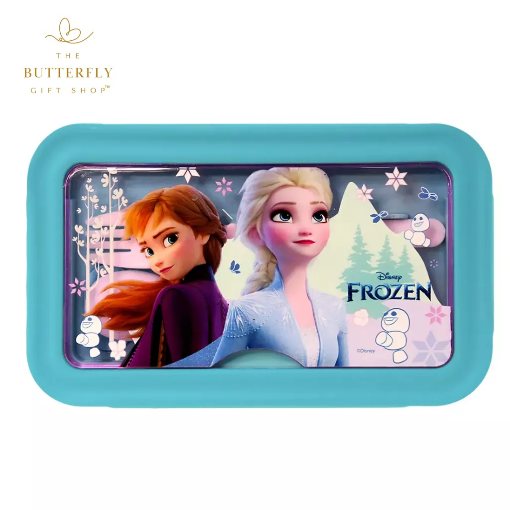 Disney Frozen Lunch Box with Fork & Spoon Set (2 Compartments) [Genuine ...