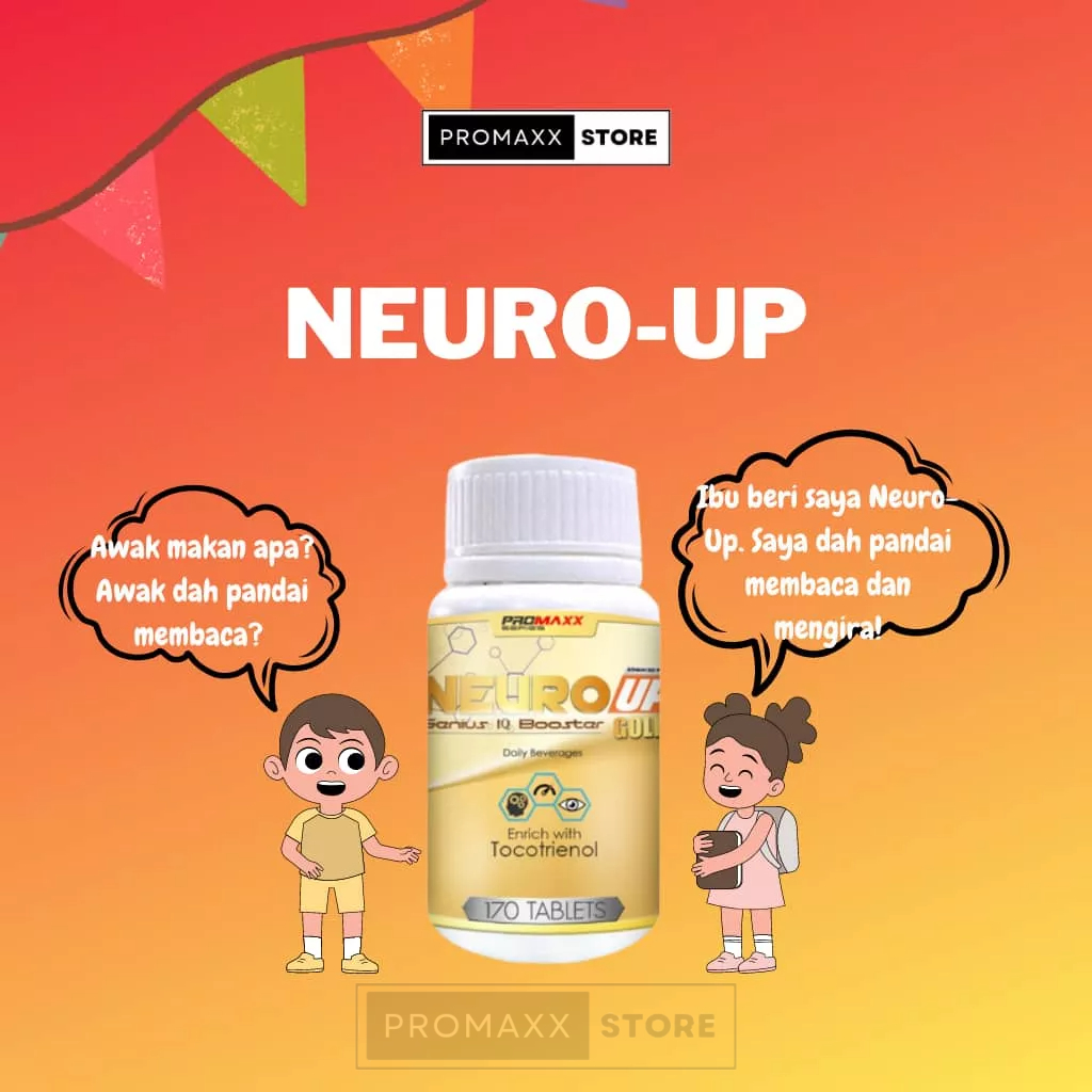 KOPIMISAI | 1 BTL NEURO UP GOLD TABLET ANAK HYPERAKTIF CERGASKAN MINDA ...