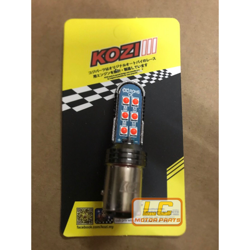 [1 pc] LED BULB TAIL LAMP LAMPU BELAKANG BRAKE BREK KELIP KELIP MERAH ...