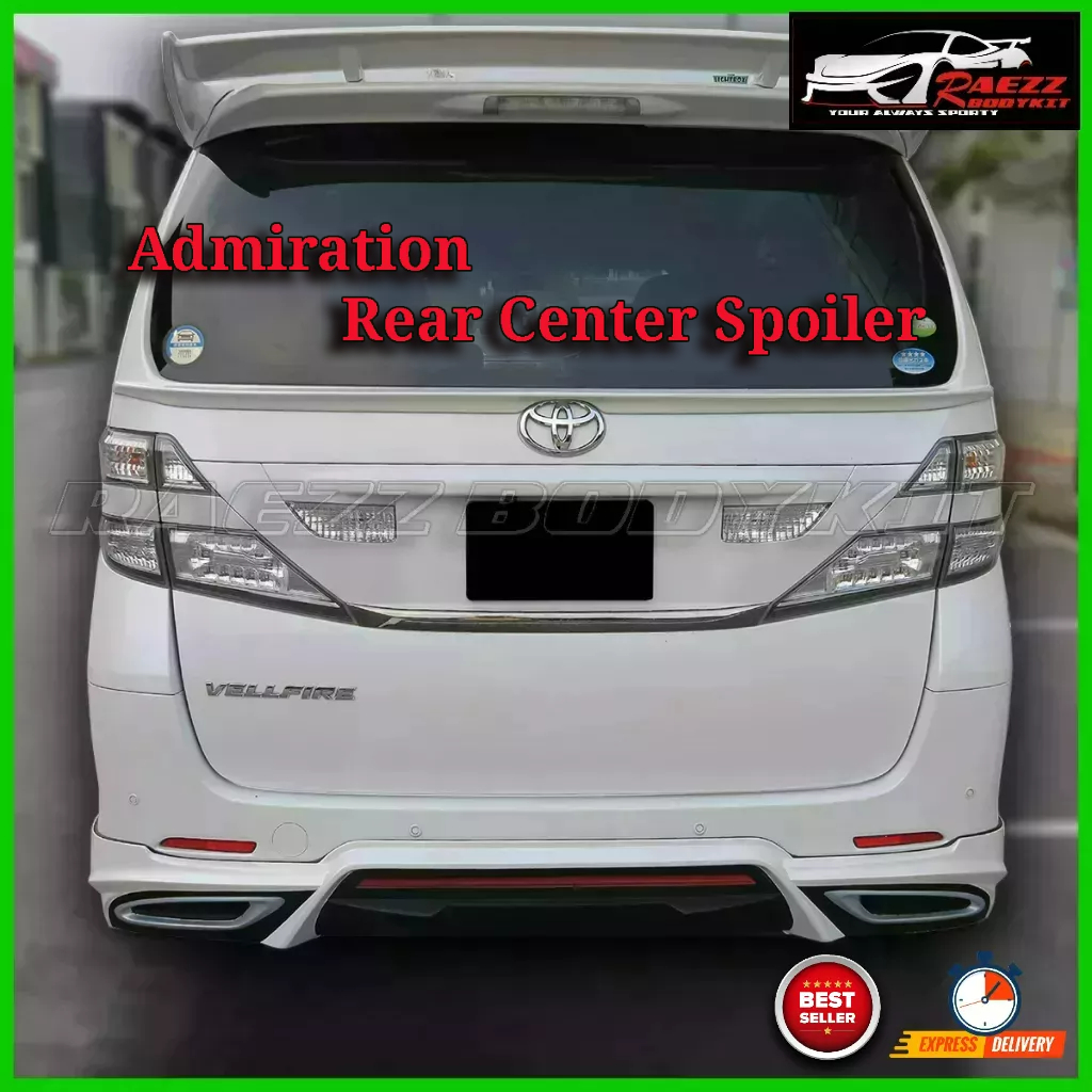 💥Ready Stock💥Toyota Vellfire Admiration Rear Center Spoiler ( WITHOUT ...