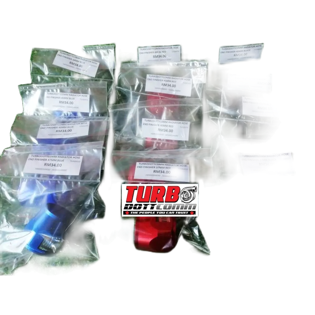TURBODOTTCOMM ALLOY CAR RADIATOR HOSE END FINISHER MULTI SIZE - PENUTUP ...