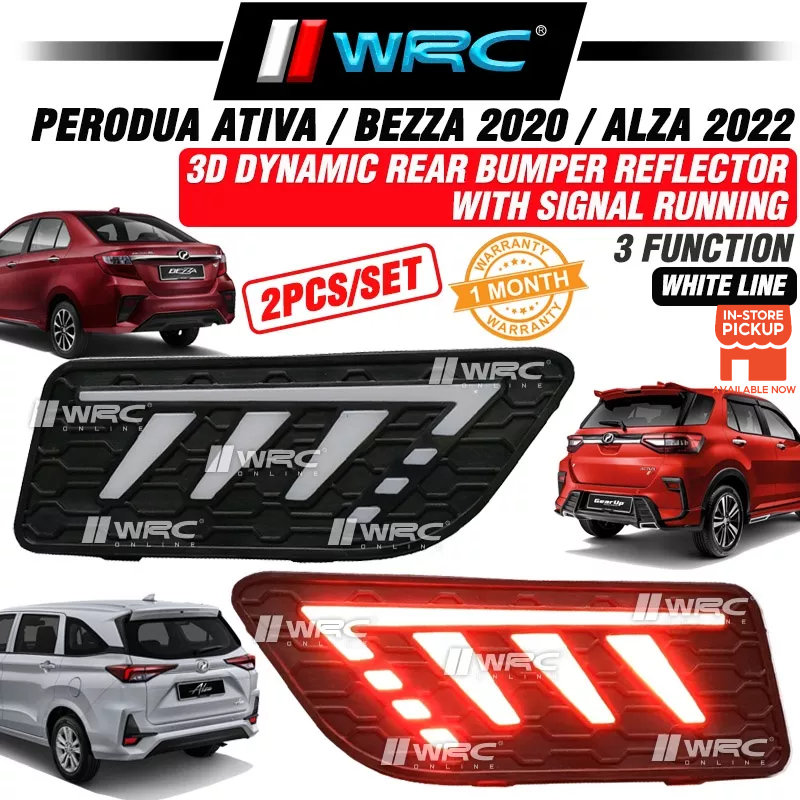 Perodua Ativa / Bezza 2020 - 2022 / Alza 2022 3D Dynamic Rear Bumper ...