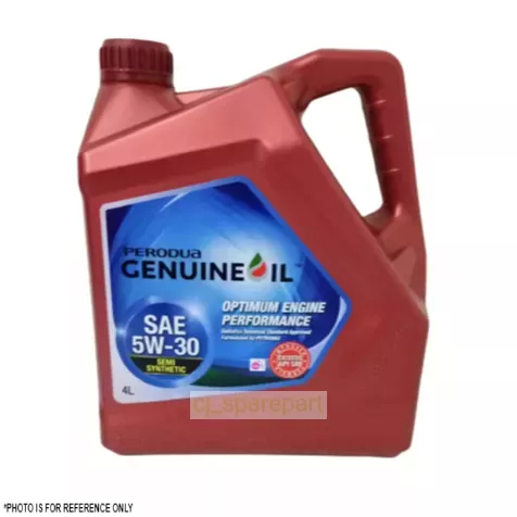 PERODUA SAE 5W30 SEMI SYNTHETIC ENGINE OIL 5W-30 4L PERODUA MYVI 1.3 ...
