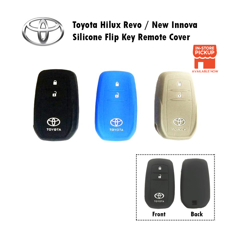 ( 2B ) Toyota Hilux Revo / New Innova Silicone Flip Key Remote Control ...