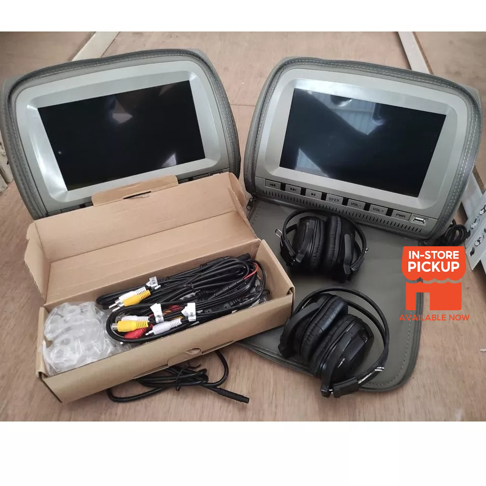 2 Units x 7 Inch TFT /LCD Panel Kereta Car Monitor Headrest Player With ...