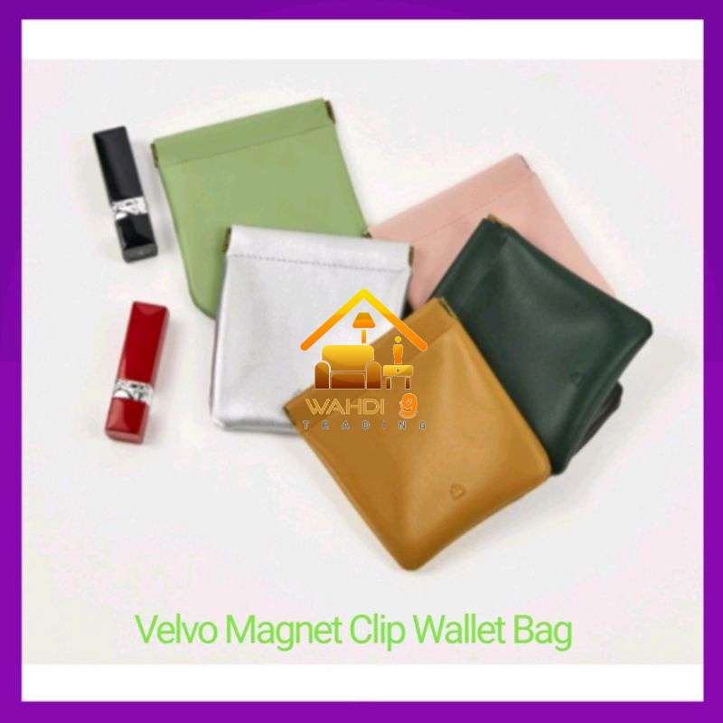 PREMIUM Mini Coin Purse Wallet Velcro Magnet Clip Design Lipstick ...