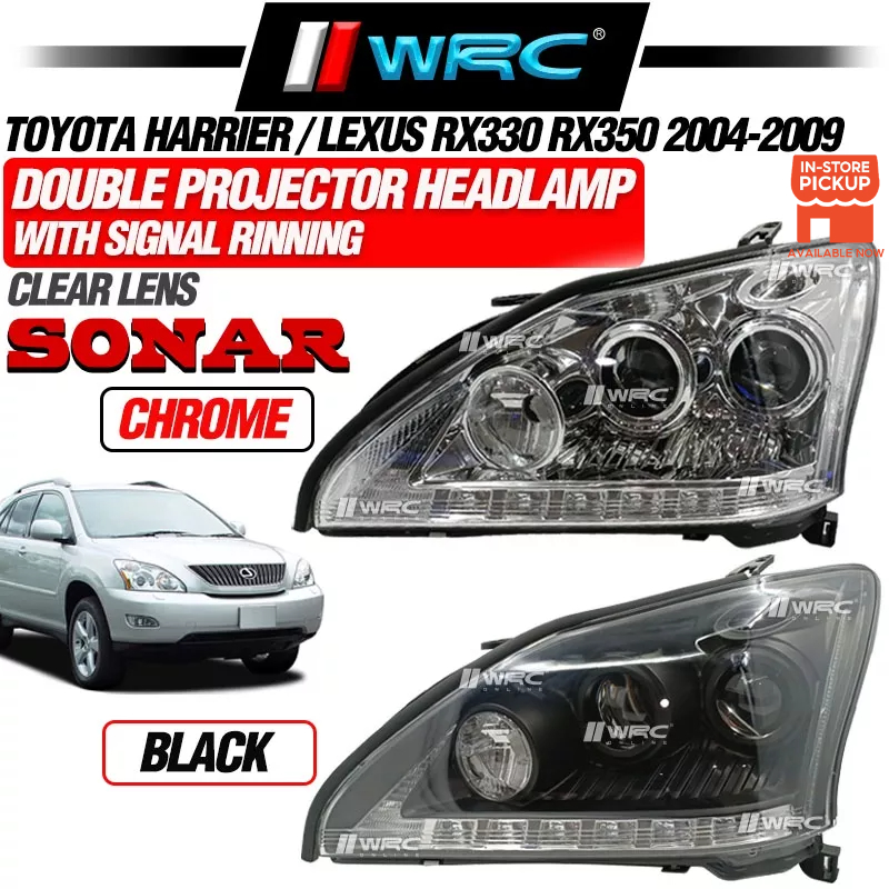 Sonar Toyota Harrier / Lexus RX330 RX350 2004 - 2009 Double Projector ...