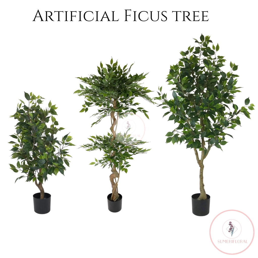 Artificial Ficus Tree with Pot / Pokok Hiasan / Home Decor / Hot ...