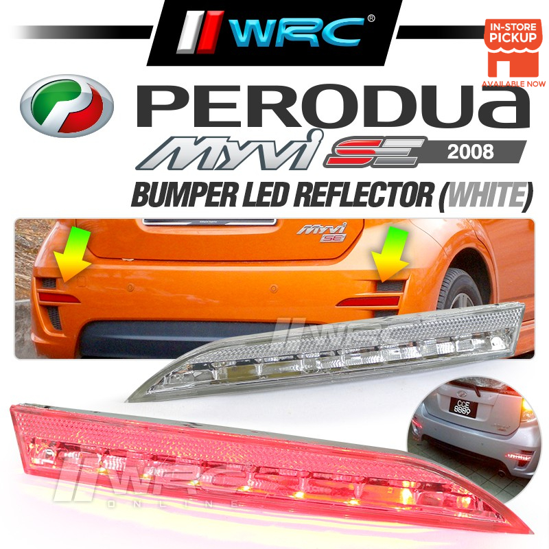 PERODUA MYVI SE (2008) BUMPER LED REFLECTOR (WHITE LENS) (2PCS/SET ...
