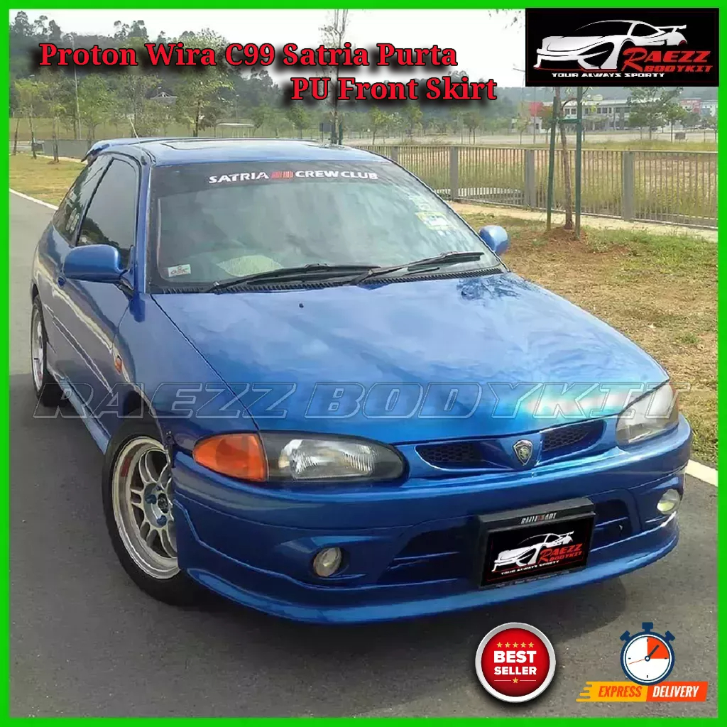 MDM Proton-Wira C99 Satria Purta PU Front Skirt ** SE MIVEC ( Withou ...