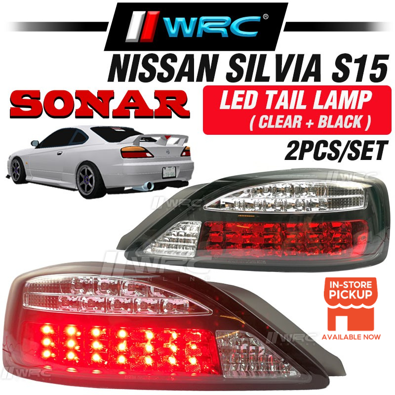 Sonar Nissan Silvia S15 Led Tail Lamp ( Clear + Black ) | Shopee Malaysia