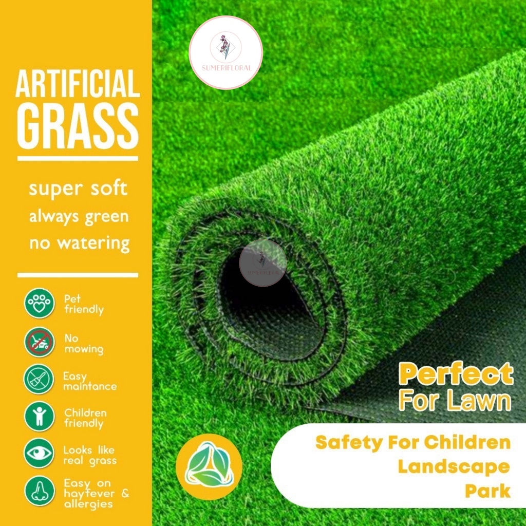 [1M x 25M] Big Roll Artificial Grass Carpet 15MM 25MM 35MM 40MM 10MM Golf Carpet Rumput Tiruan ...