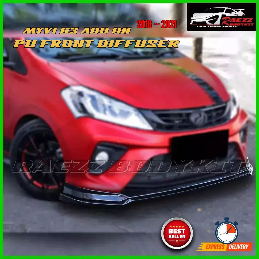 Perodua Myvi G3 18 - 21 PU Front Diffuser ( Without Paint ) | Shopee ...