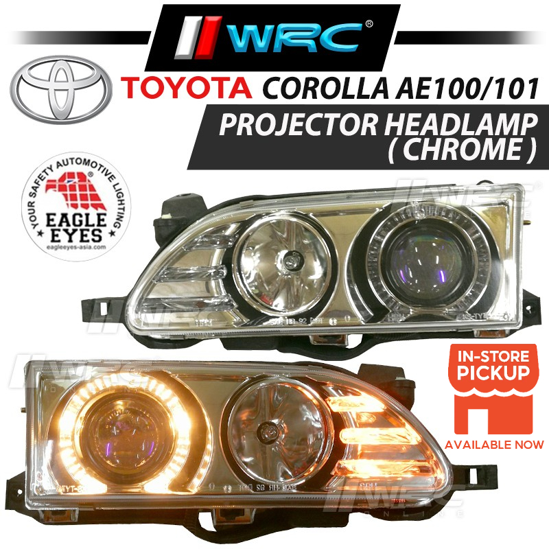 Eagle Eyes Toyota Corolla AE100 / AE101 Projector Headlamp ( Chrome ...