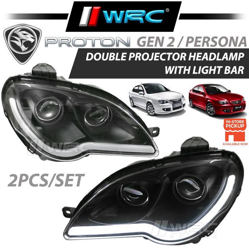 Proton Gen 2 / Persona NHF Projector Headlamp With Light Bar | Shopee ...