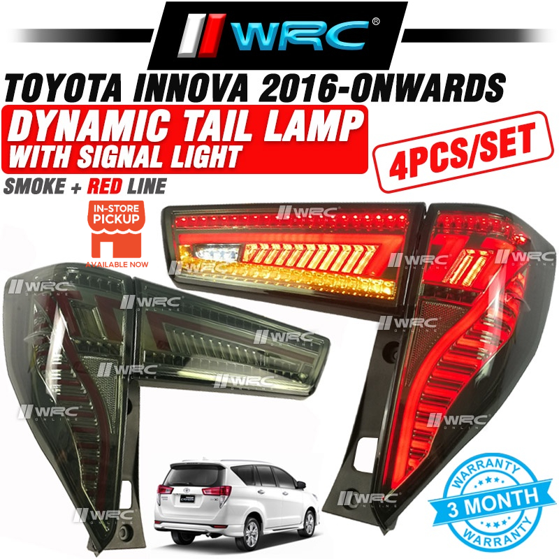 ( B ) Toyota Innova 2016 - Onwards Dynamic Tail Lamp With Signal ...