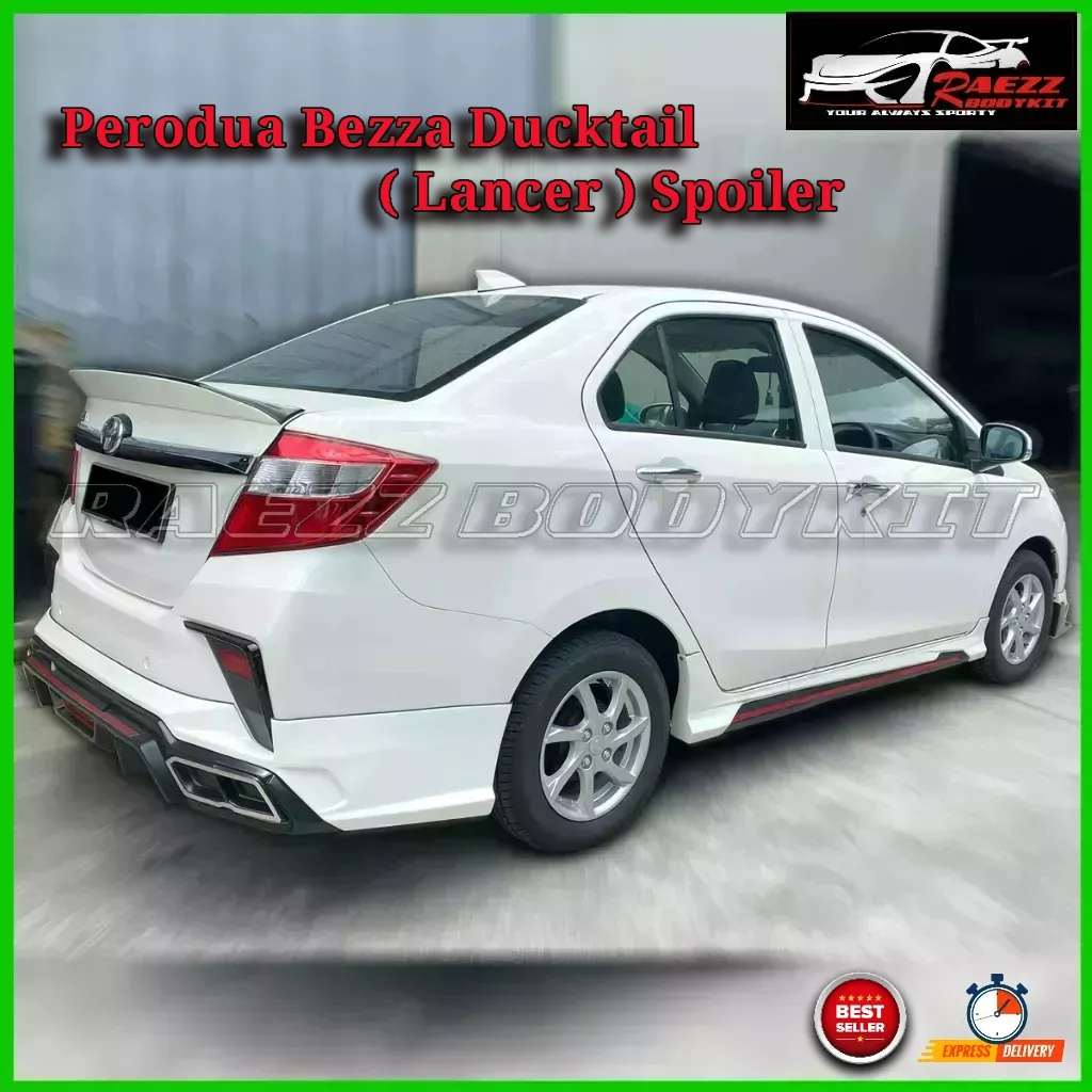 💥Ready Stock💥Perodua Bezza Ducktail ( Lancer ) Spoiler ( WITHOUT PAINT ...
