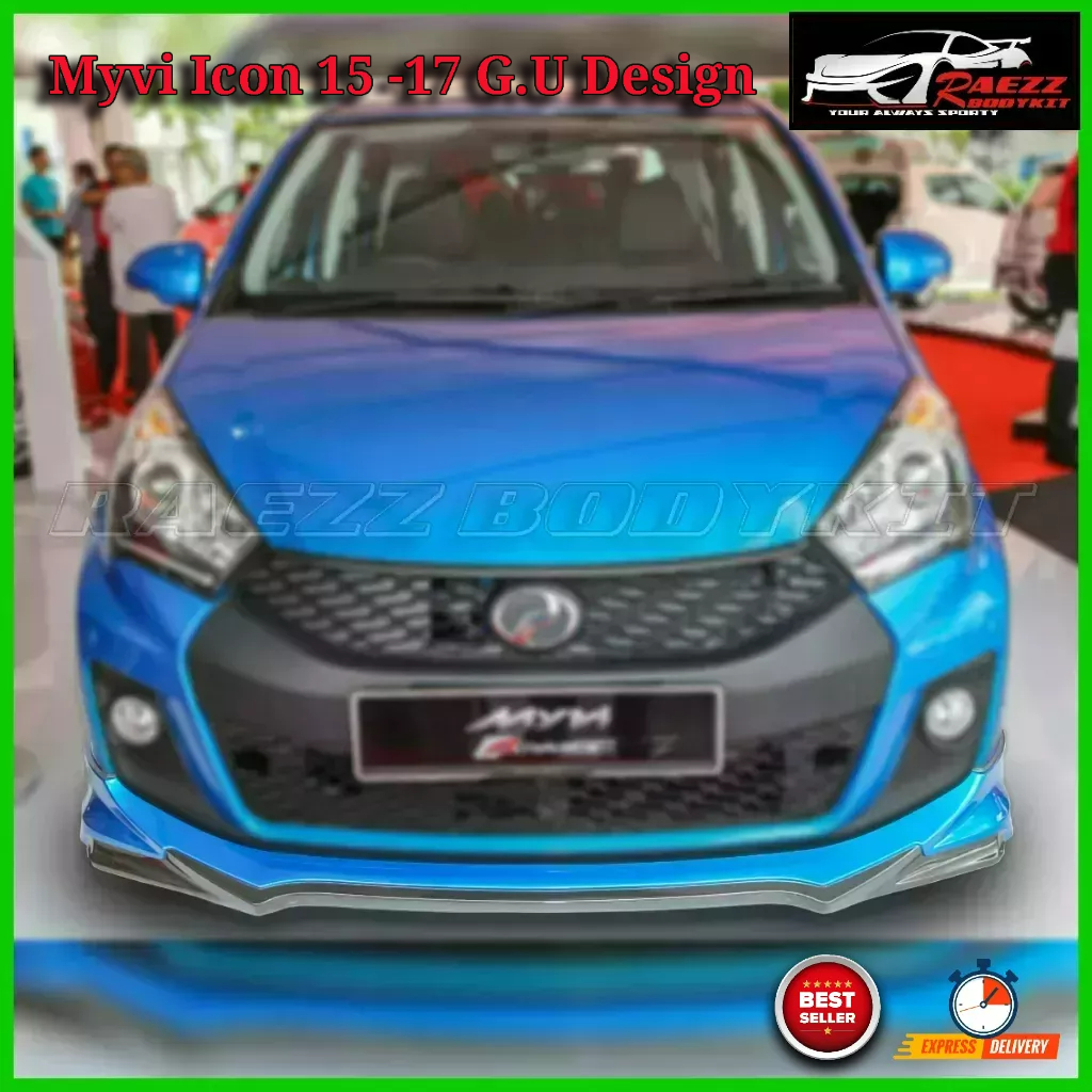 💥Ready Stock💥Myvi Icon 15 -17 G.U Design PU Front Skirting ( Without ...