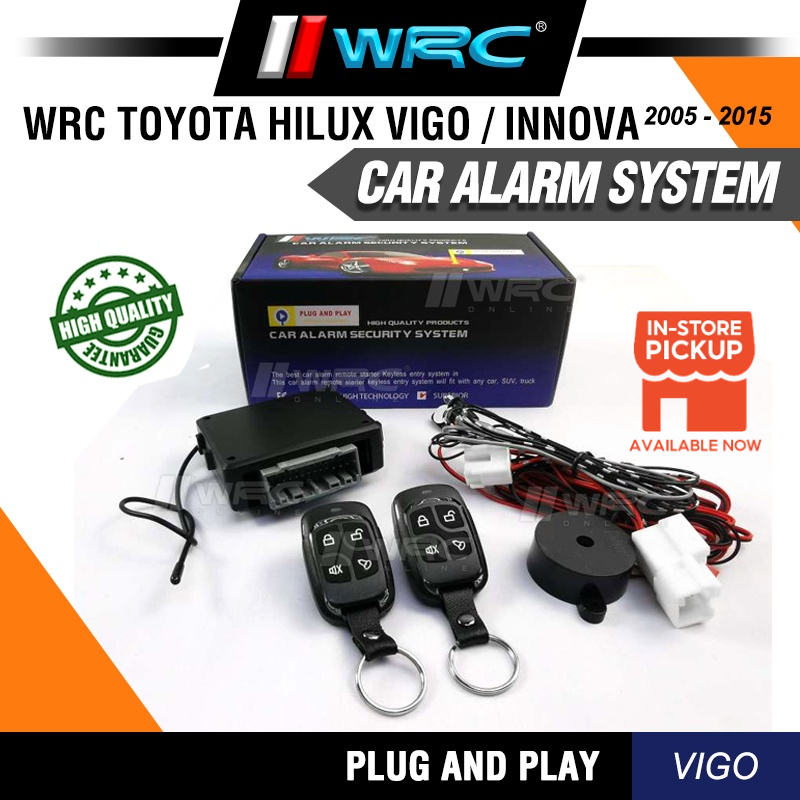 WRC Toyota Hilux Vigo / Innova 2005 - 2015 Car Alarm Security System ...