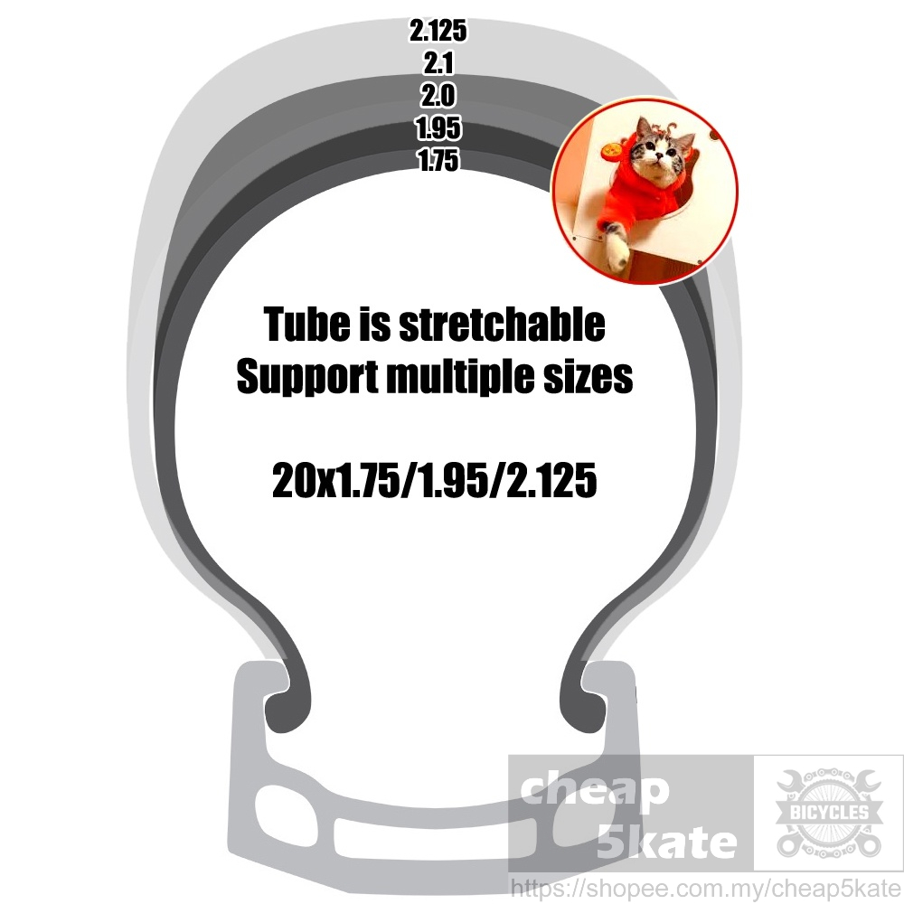 Premium Tiub Basikal 12'' 14'' 16'' 18" 20'' 22" 24'' 26'' Premium ...