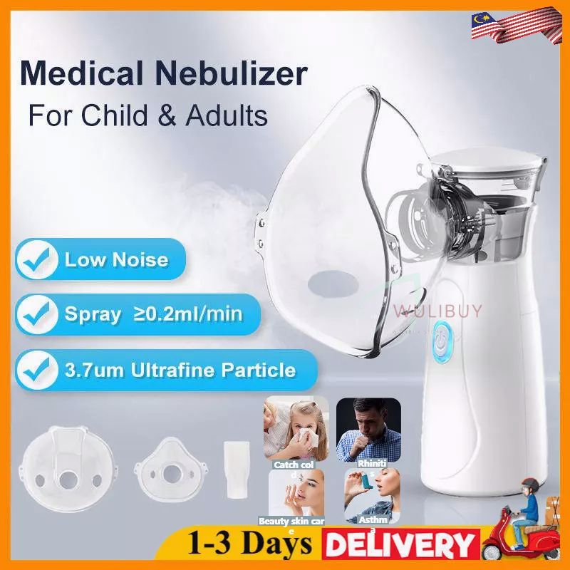 🔥Ultrasonic Nebulizer Machine Portable Steam Ventoline Inhaler Mesh ...