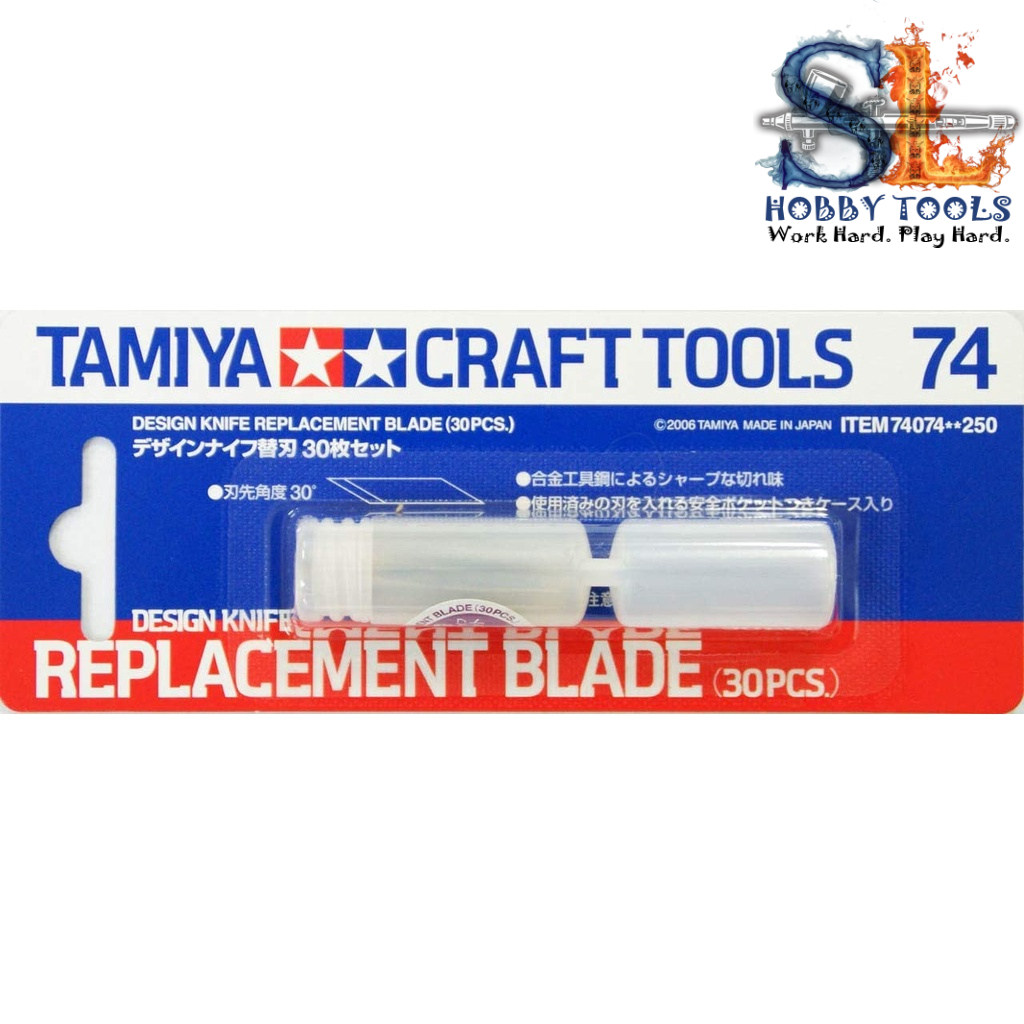 Tamiya Craft Tools 74074 Design Knife Replacement Blade (30pcs ...