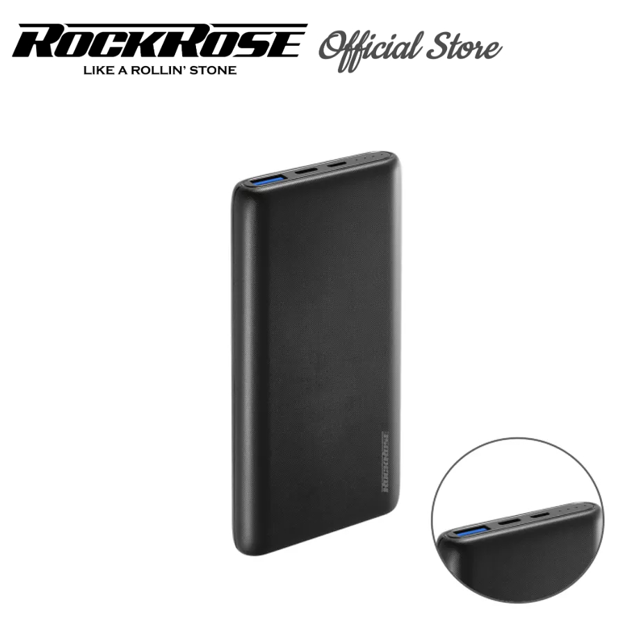 Rockrose Oasis 10 Pro 10000mAh PD & QC 3.0 Power Bank - Black | Shopee ...