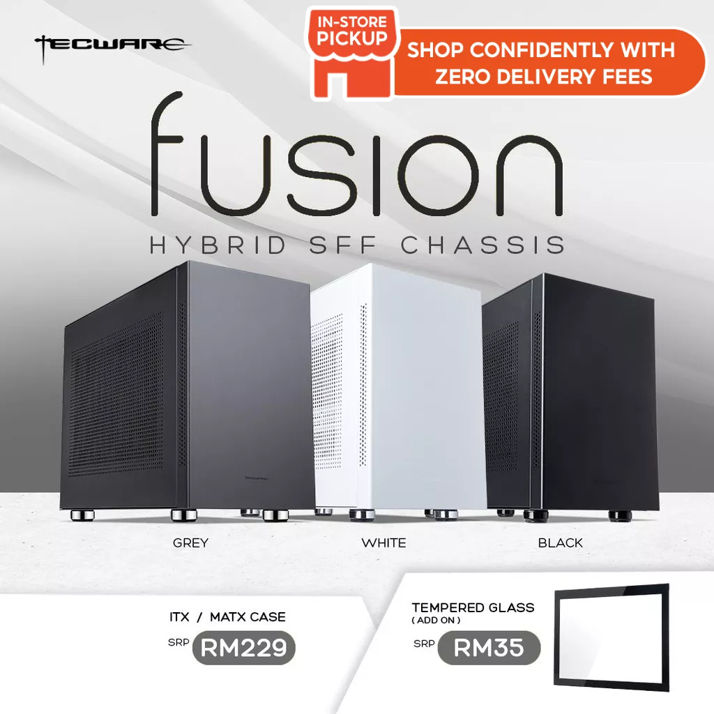 # TECWARE Fusion - Hybrid Small Form Factor Chassis # [BLACK/WHITE/GREY ...